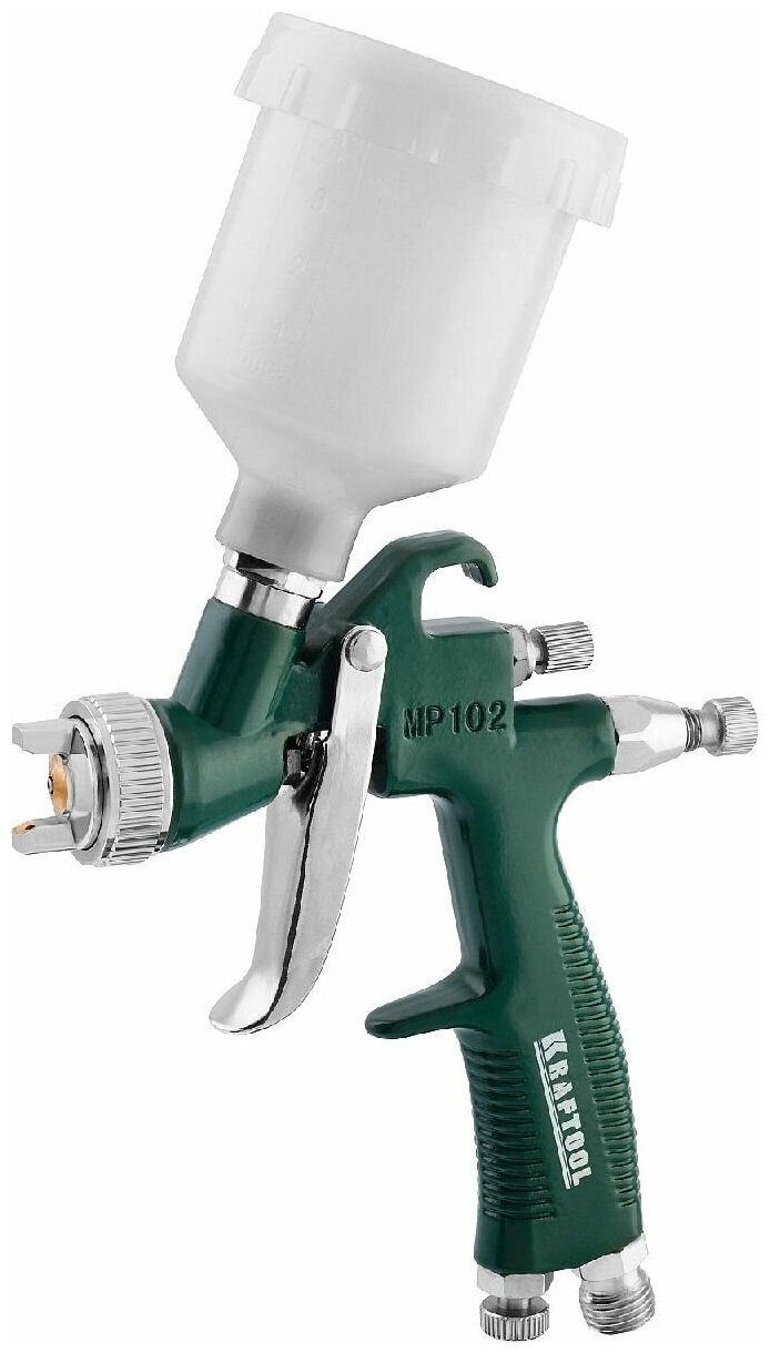 Пневматический краскопульт с верхним бачком KRAFTOOL AIRKRAFT MINI HVLP 1 мм (06565-1.0)