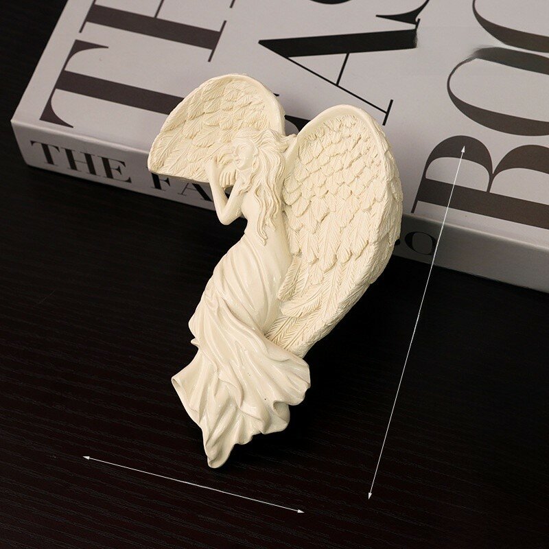Resin angel wings home decoration for door frame vintage european style gift right