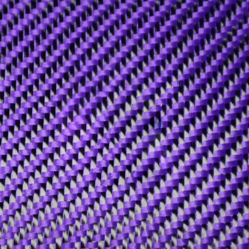 Арамидная углеродная ткань 50x100 см Фиолетовый, Purple Black