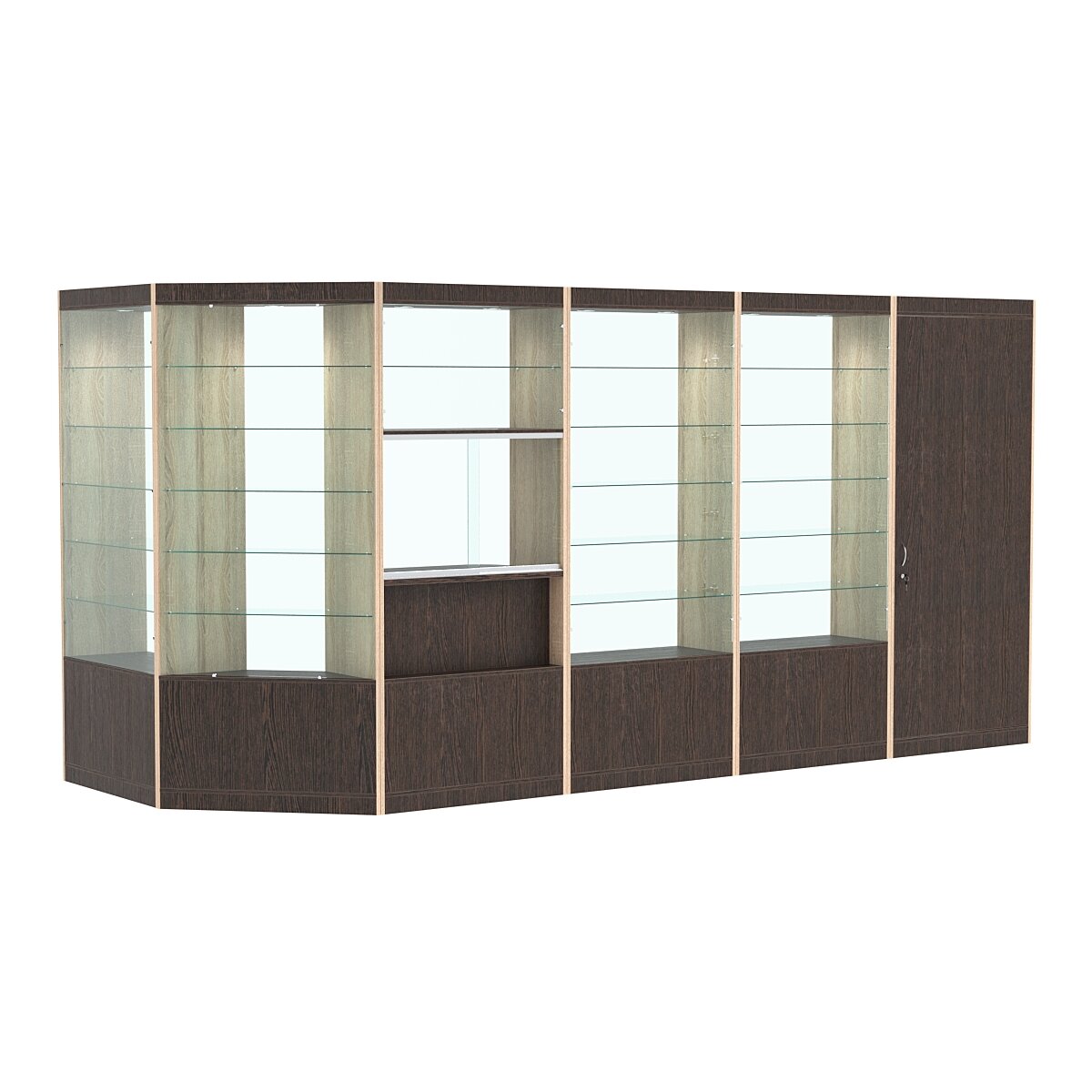 Павильон №9 из ДСП (6, 58 кв. м), Дуб Венге и Дуб Сонома. Производитель товара - компания ТОБ.