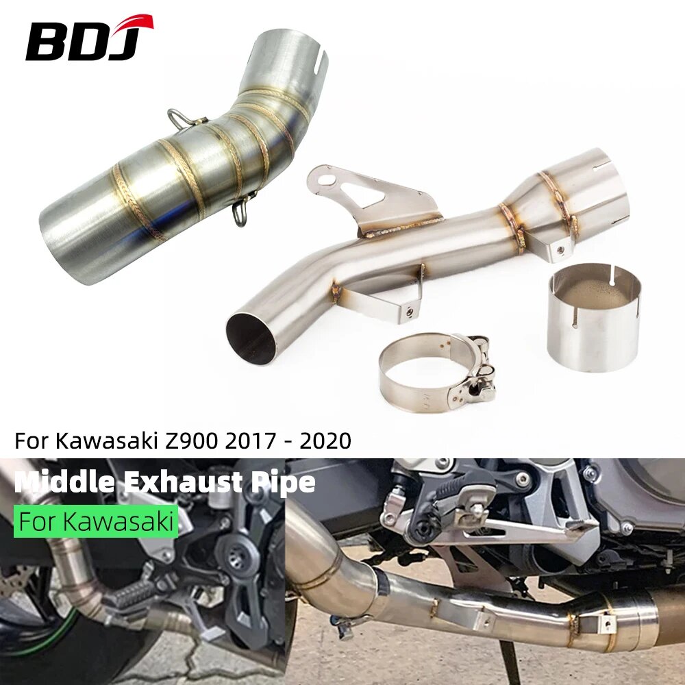 Выхлопная труба BDJ Z900 для Kawasaki Z900 2020, средняя труба, выхлопная труба, выхлопная труба для мотоцикла, выхлопной глушитель, выхлопная труба, Соединительная труба