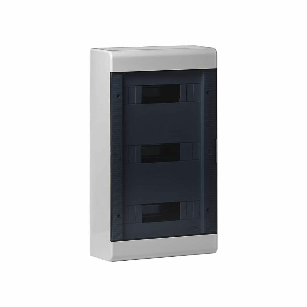 Щиток ОП Тусо 36мод. с прозр. двер. 520х303х117.5мм сер. Рувинил 68036СП