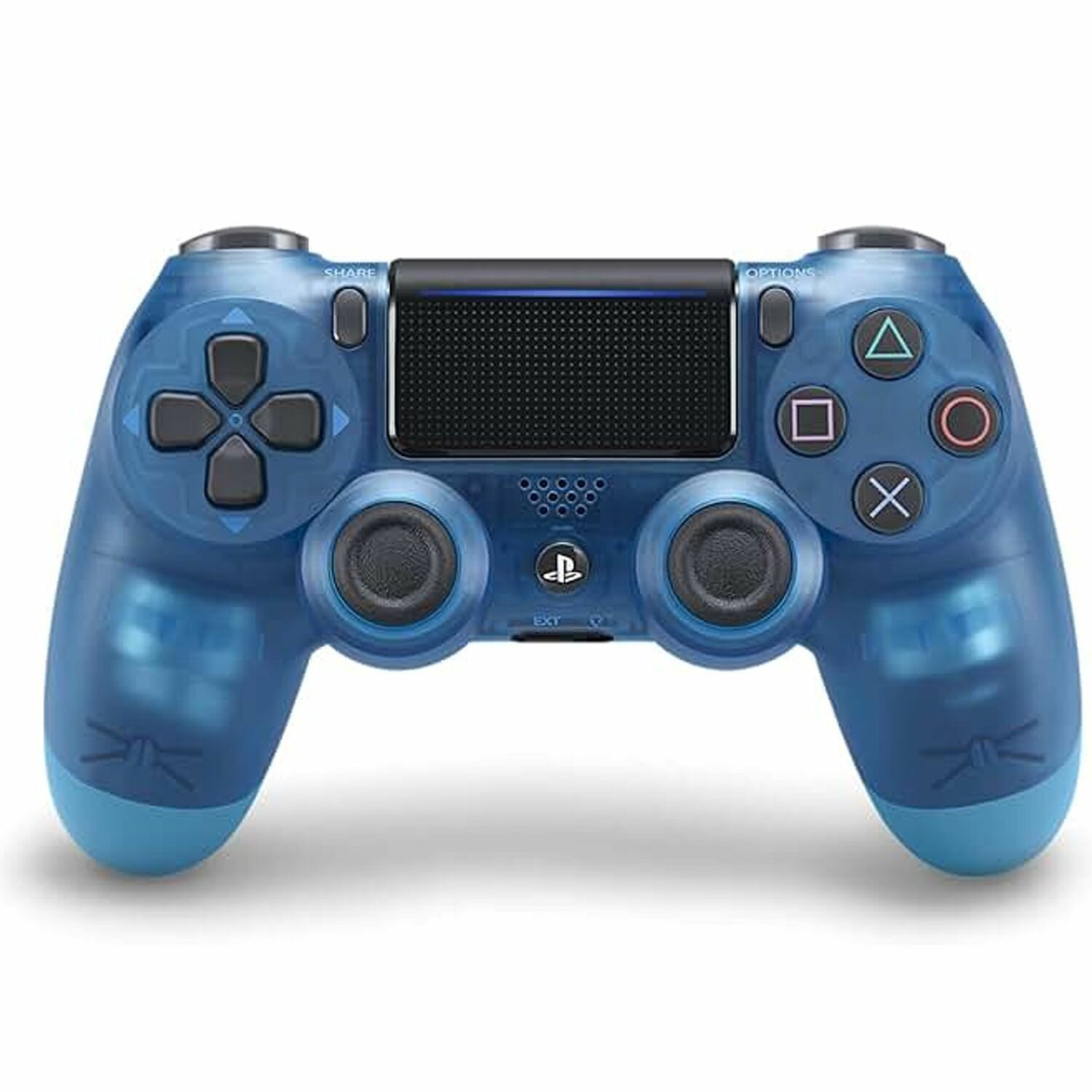 Геймпад беспроводной Crystal Blue Sony DualShock 4 v2 Wireless Controller (PS4) Прозрачно-синий CUH-ZCT2E