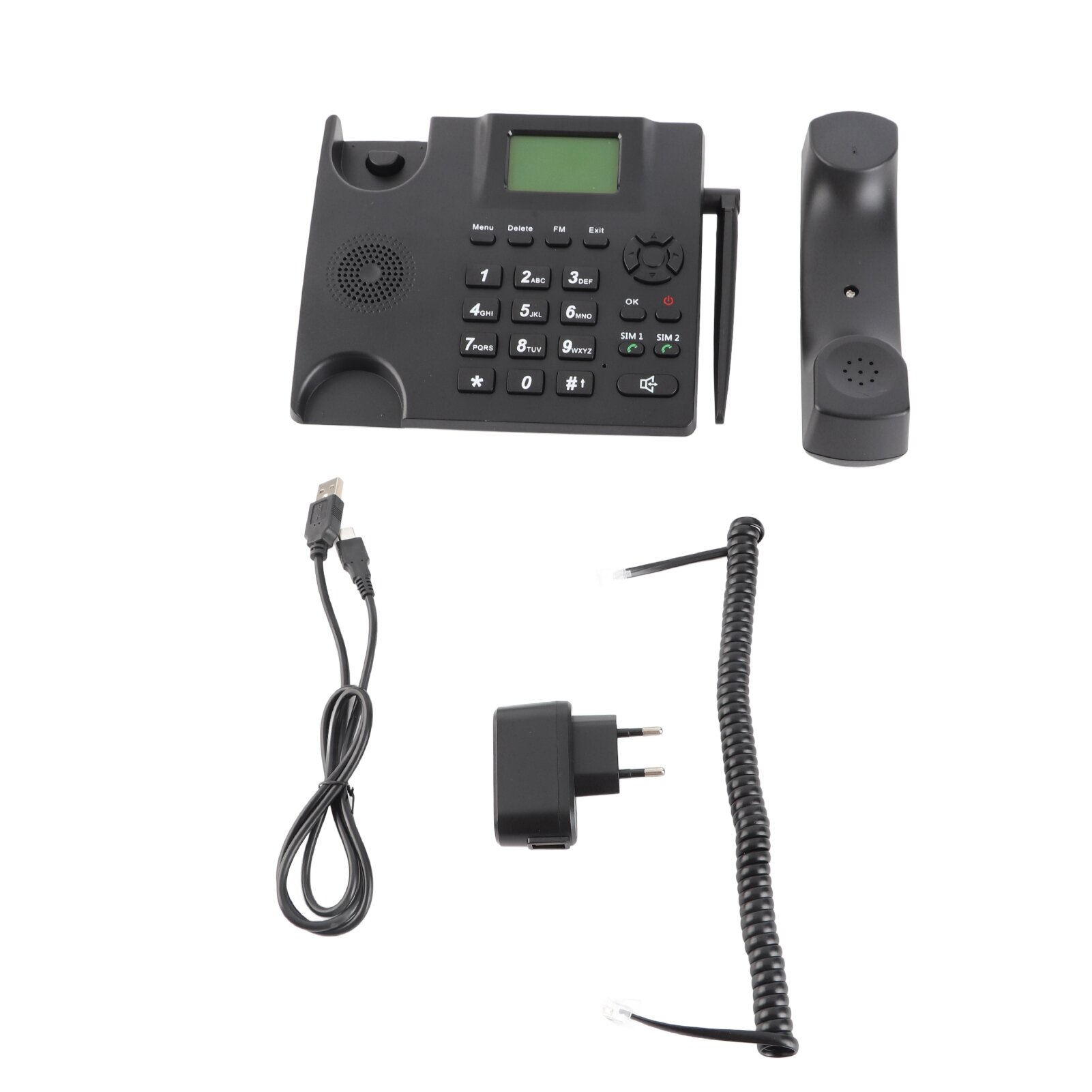 Стационарный беспроводной телефон GSM 850/900 /1800/1900 Аккумуляторная станция большой емкости 3000 мАч с функцией FM-радио MP3