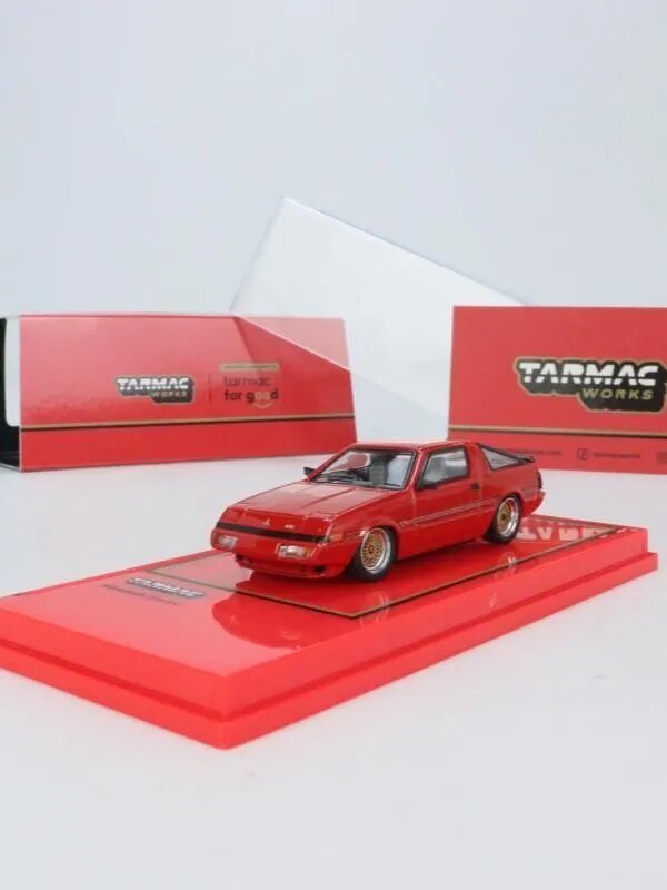 Машинка Tarmac Works TW 1/64 Mitsubishi Starion Macau Guia Race 1988 Die-cast Alloy Car Model Collection Display Gift