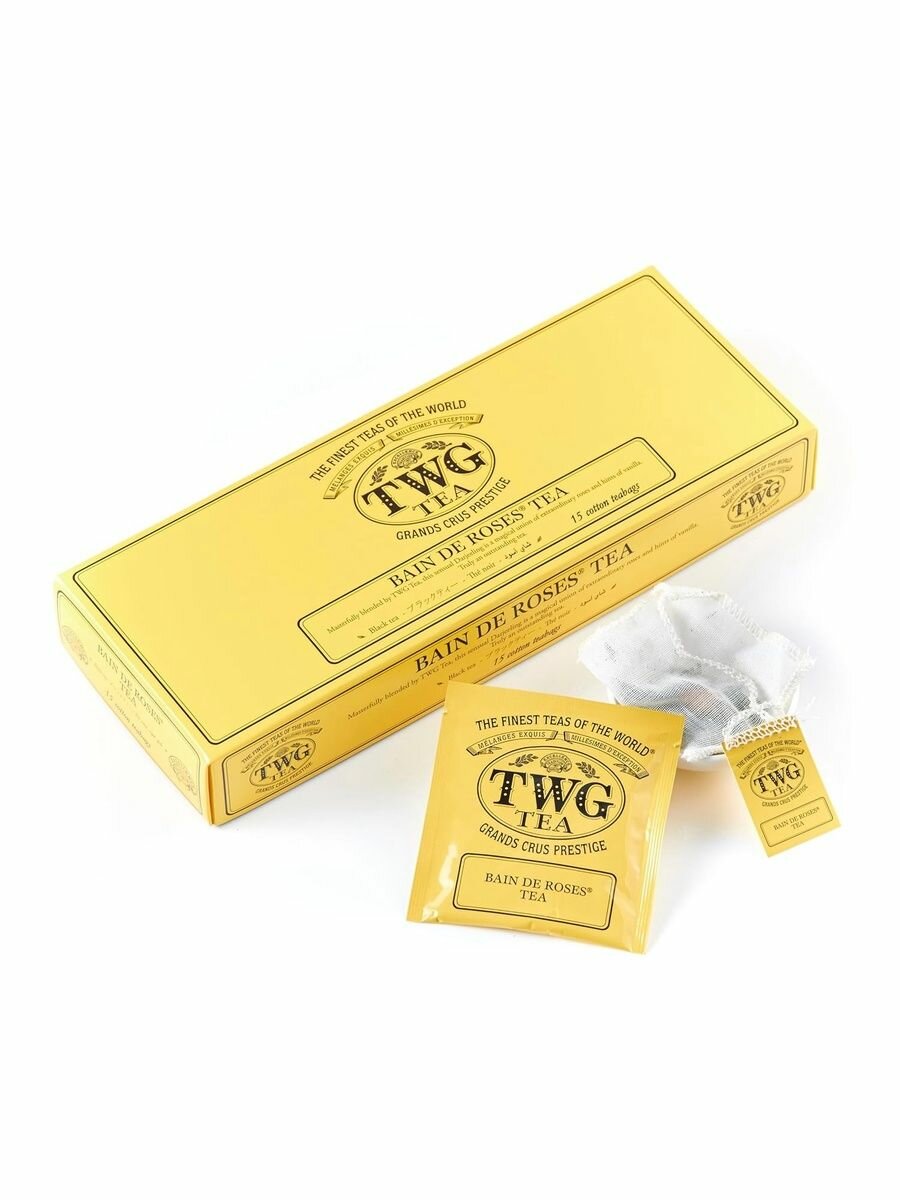 Черный чай с розой и ванилью BAIN DE ROSES TWG TEA