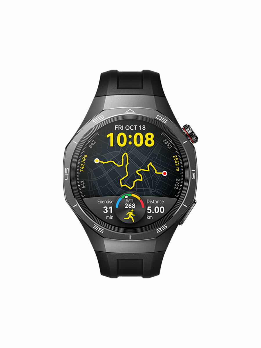 Умные часы Huawei Watch GT 5 Pro 46mm, совместимы с Android и IOS, черный