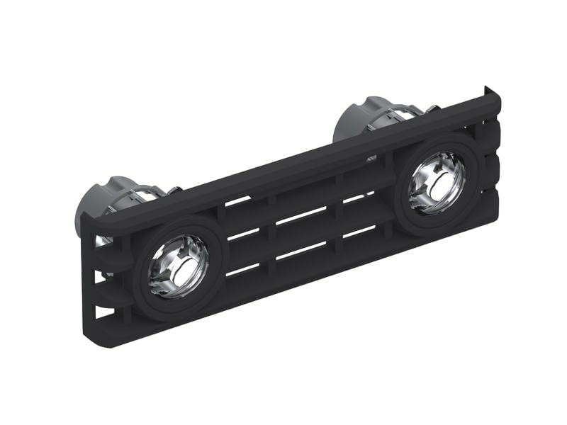 Блок-фара нижняя 2 лампы тракторов файтер Т-220В, в сборе