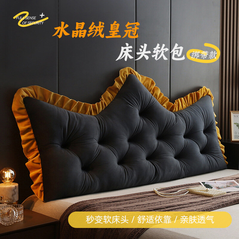 2025 Новый европейский стиль Принцесса Диван-кровать Подушка для подголовника Подушка для поддержки талии Интернет-знаменитость Татами Мягкая упаковка Большая подушка для спины