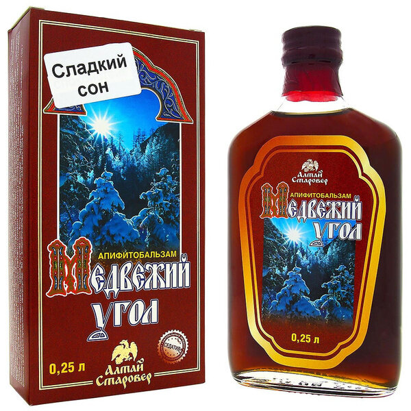 Успокаивающий бальзам Алтай-Старовер "Медвежий угол", Апифито, 0,25 л