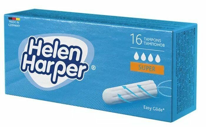 Тампоны Helen Harper "Super Plus", без аппликатора, 16 шт