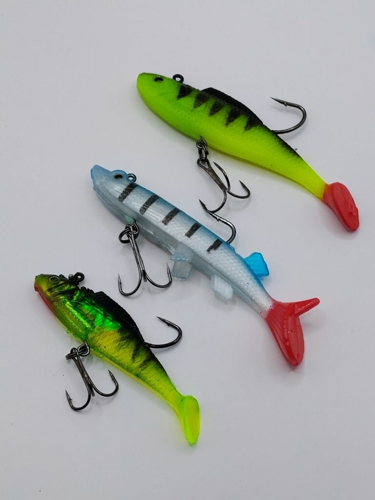 Приманка COLUMBIA Soft Lures, силикон, для судака и окуня, тонущая, 10 см