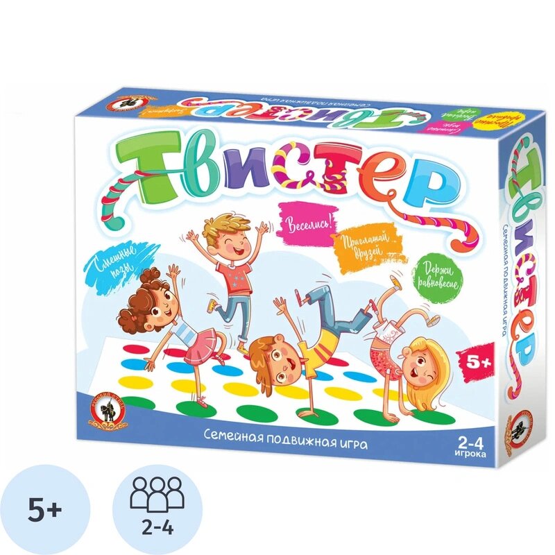 Игра Твистер для детей 5+ поле 120х180 см 50361