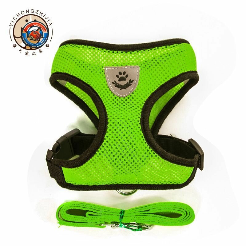 Прогулочная шлейка для кошек и щенков, регулируемая анатомическая жилетка с поводком 130 см, дышащая сетка и светоотражающий элемент, удобная альтернатива ошейнику для мелких и средних пород