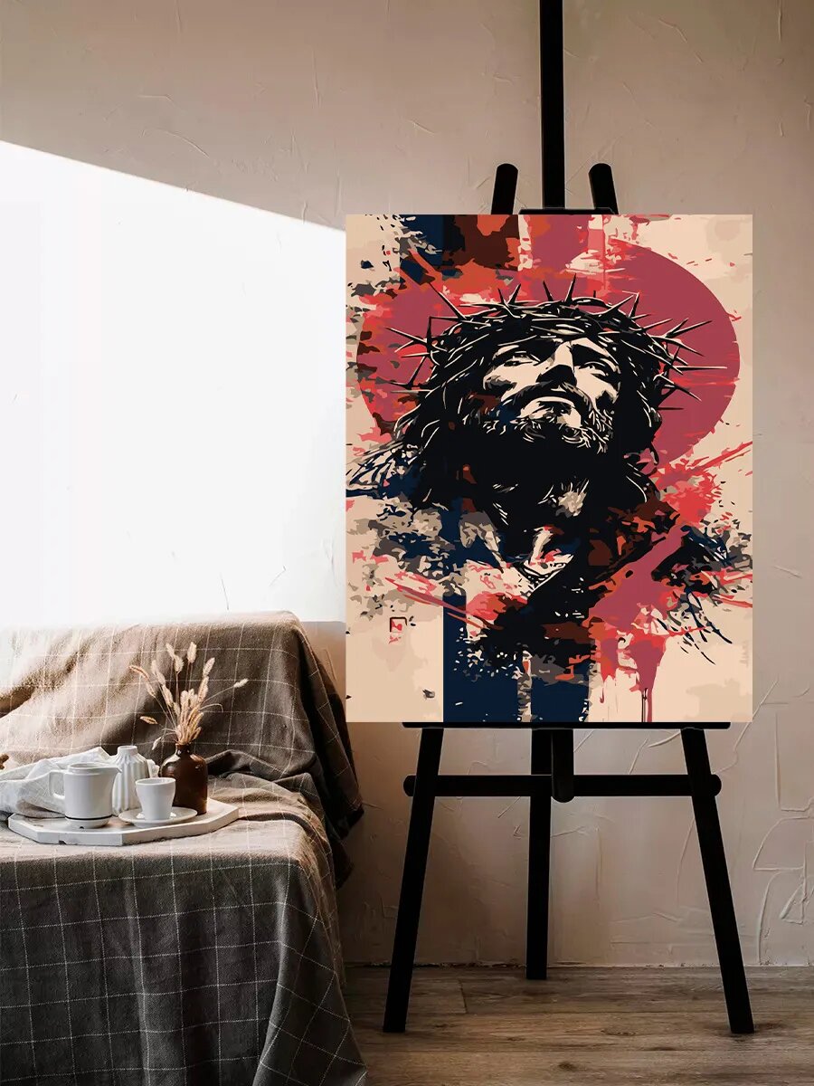 Картина по номерам Иисус Христа Религия Православное