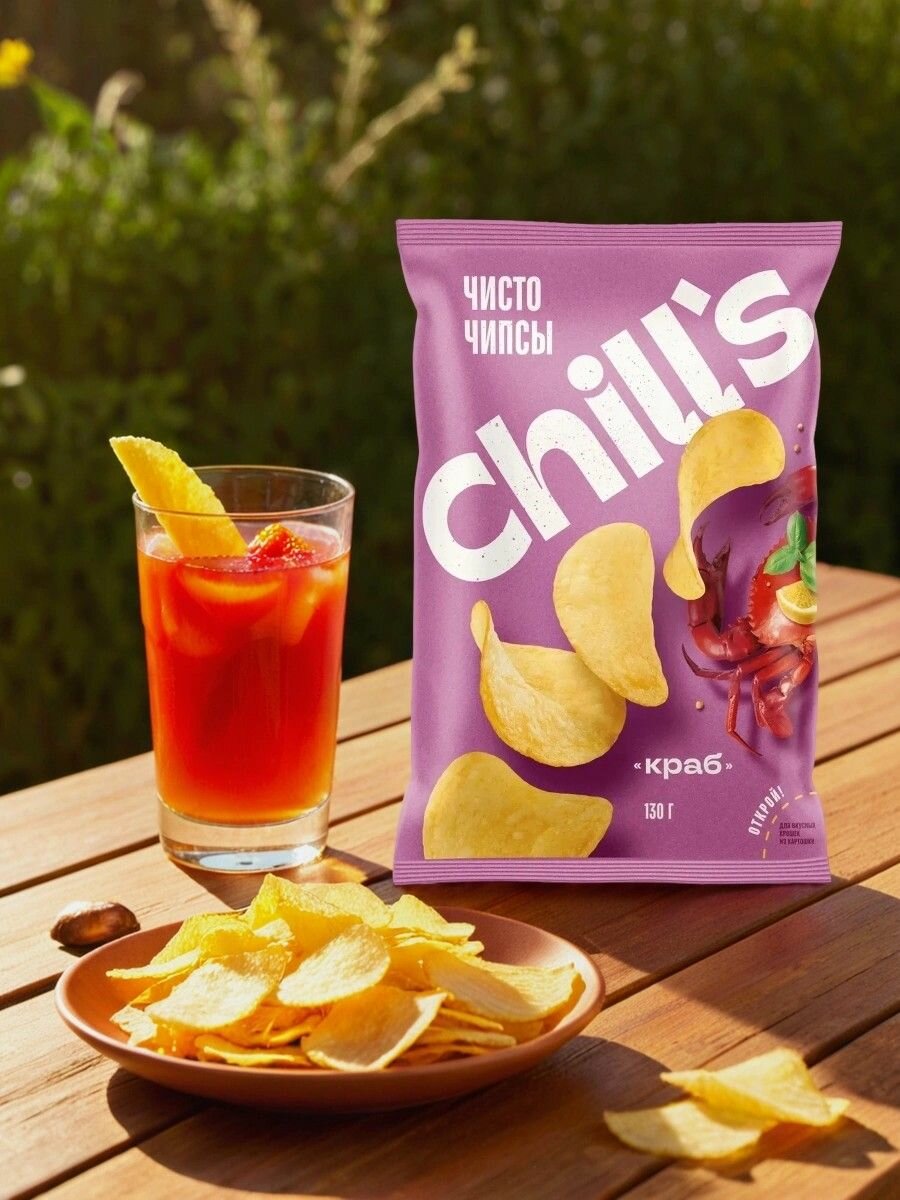 Чипсы Chill's Краб 130 г.