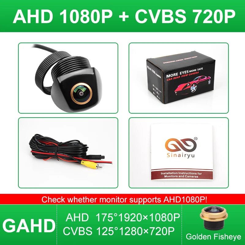 Камера заднего вида HD AHD 1080P 1000TVL для BMW серий 1/2/3/4/5/6/7 X3 X5 X6 E53 E70 E71 E72 E83, запасное отверстие для багажника, AHD1080P-175Deg