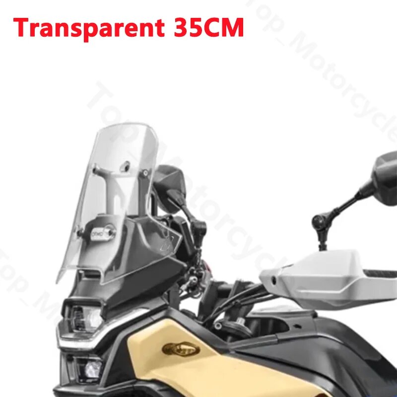 Экран 450 MT для CFMOTO 450 MT MT450, аксессуары для мотоциклов, лобовое стекло, ветровые дефлекторы, козырек, прозрачный, Transparent 35CM