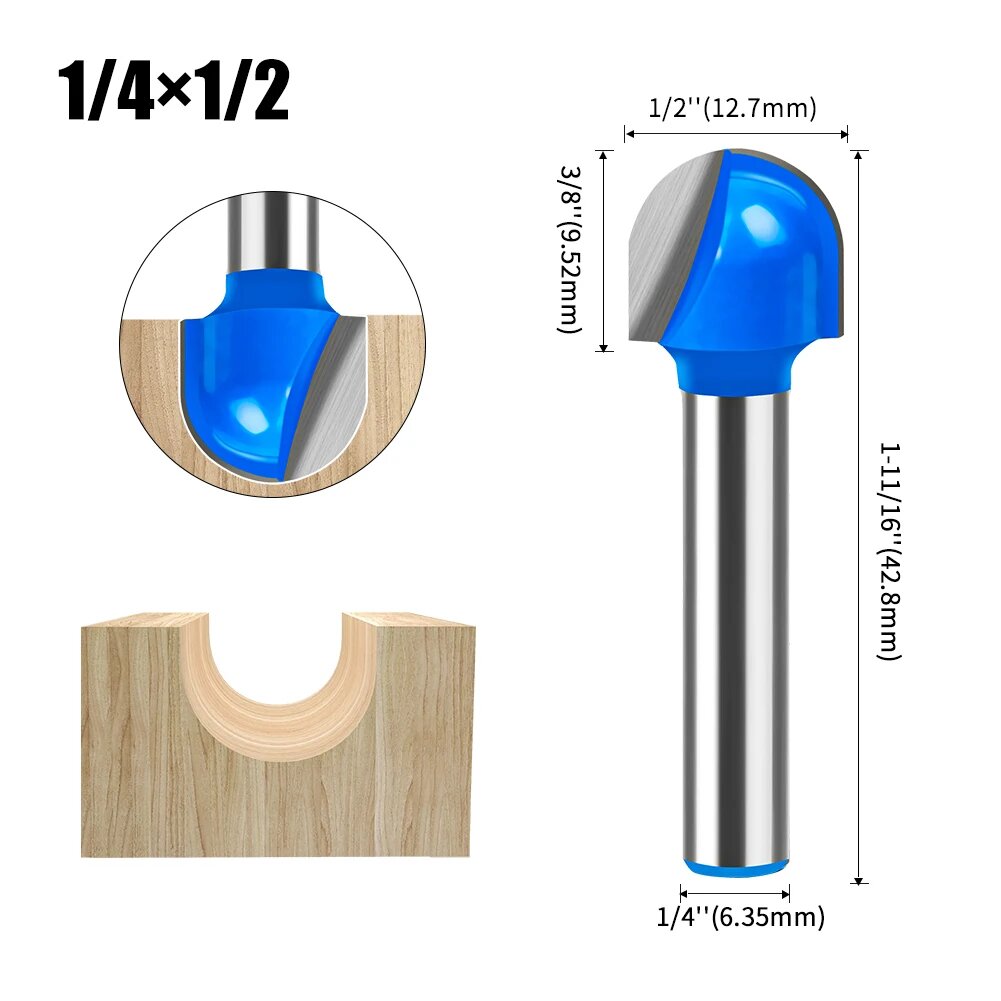 Фреза для вырубки паза под сегментную шпонку 6.35X12.7mm