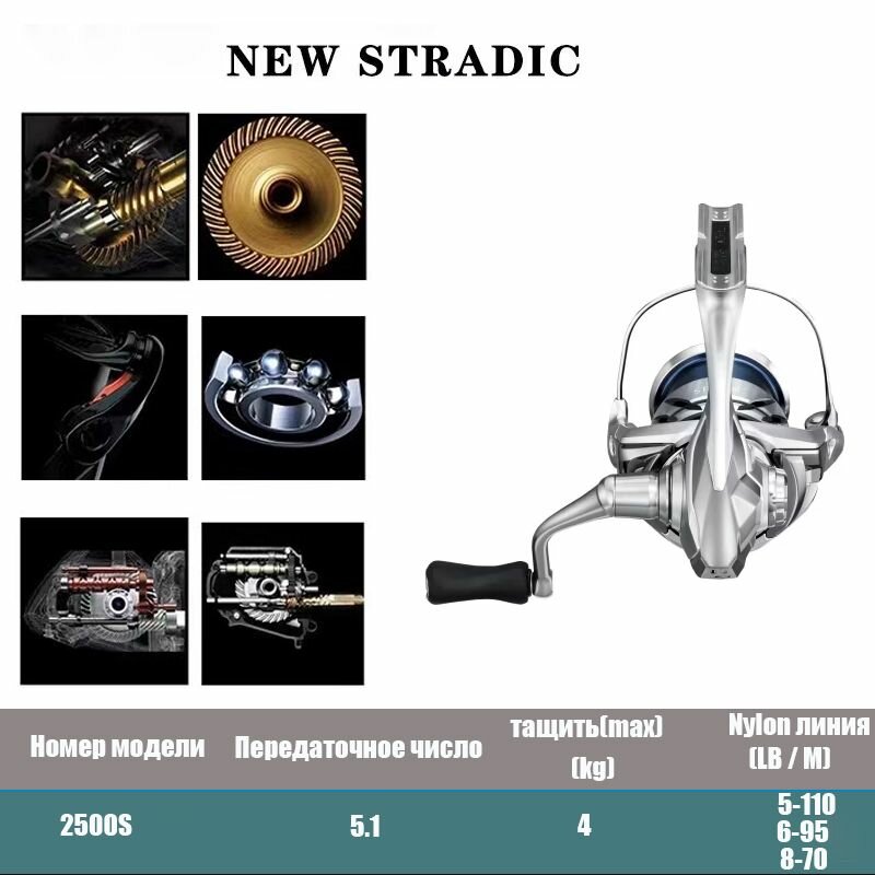2023 SHIMANO STRADIC 2500S Рыболовная Катушка Левая ИПравая Руки