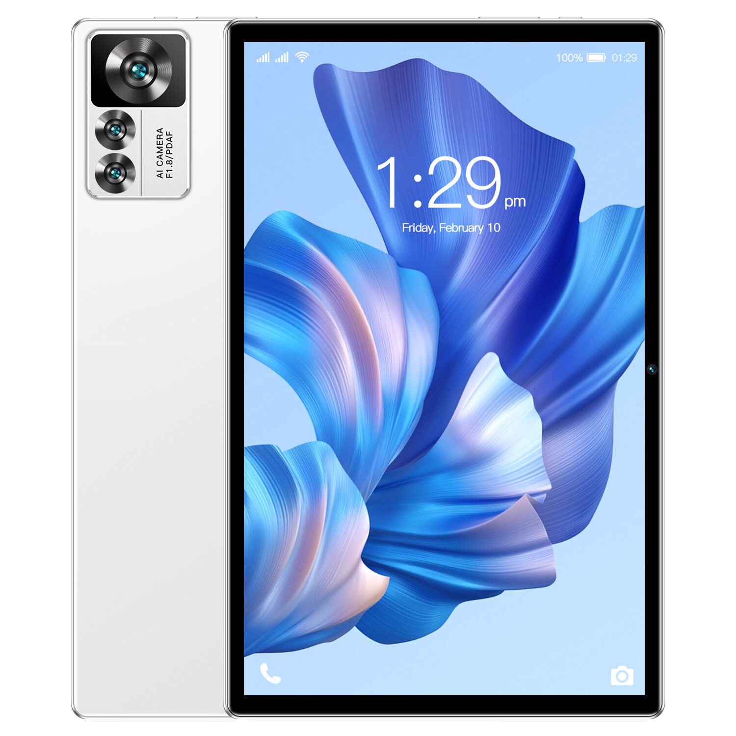 Планшет X12SPro 10.1 дюймов, Android 14, разрешение 2560*1600, камеры передняя 2400W задняя 4800W, 4G/5G, двойная карта, двойной режим ожидания, Bluetooth, батарея 8000mAh, цвет Черный серебристый зеленый, память 6GB+128GB 8GB+256GB 12GB+512GB, адаптер