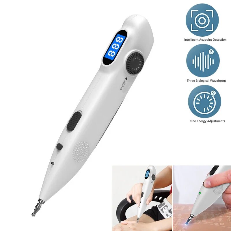 Акупунктурная ручка с цифровым дисплеем, электронные акупунктурные массажные инструменты, импульсная терапия Leawell, детектор акупунктурных точек, здравоохранение