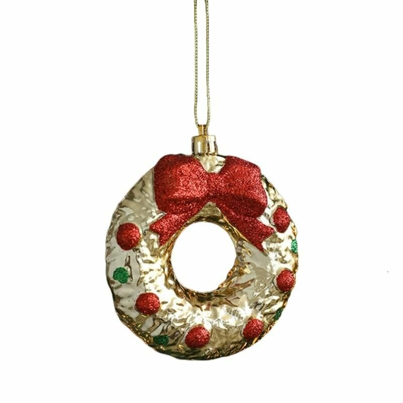 Новогодний подвесной орнамент для дверей, венков и каминных полок, - Garland style
