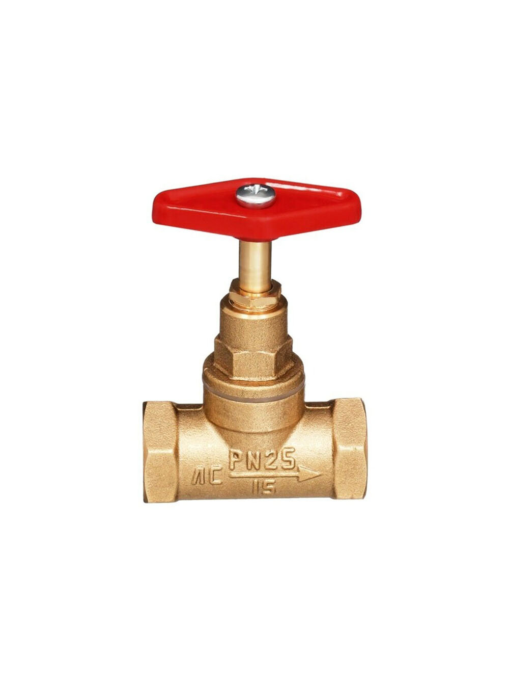 Вентиль водопроводный прямой 1/2 ВР(г) х 1/2 ВР(г) PN25 (. А70.15. Э. М)