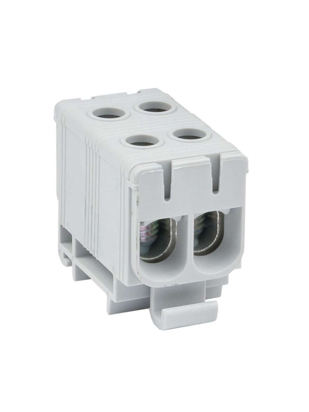 Клемма на 4 провода КСВ 16-50 2,5-50 кв. мм с пастой (plc-kvs2-16-50-grey)