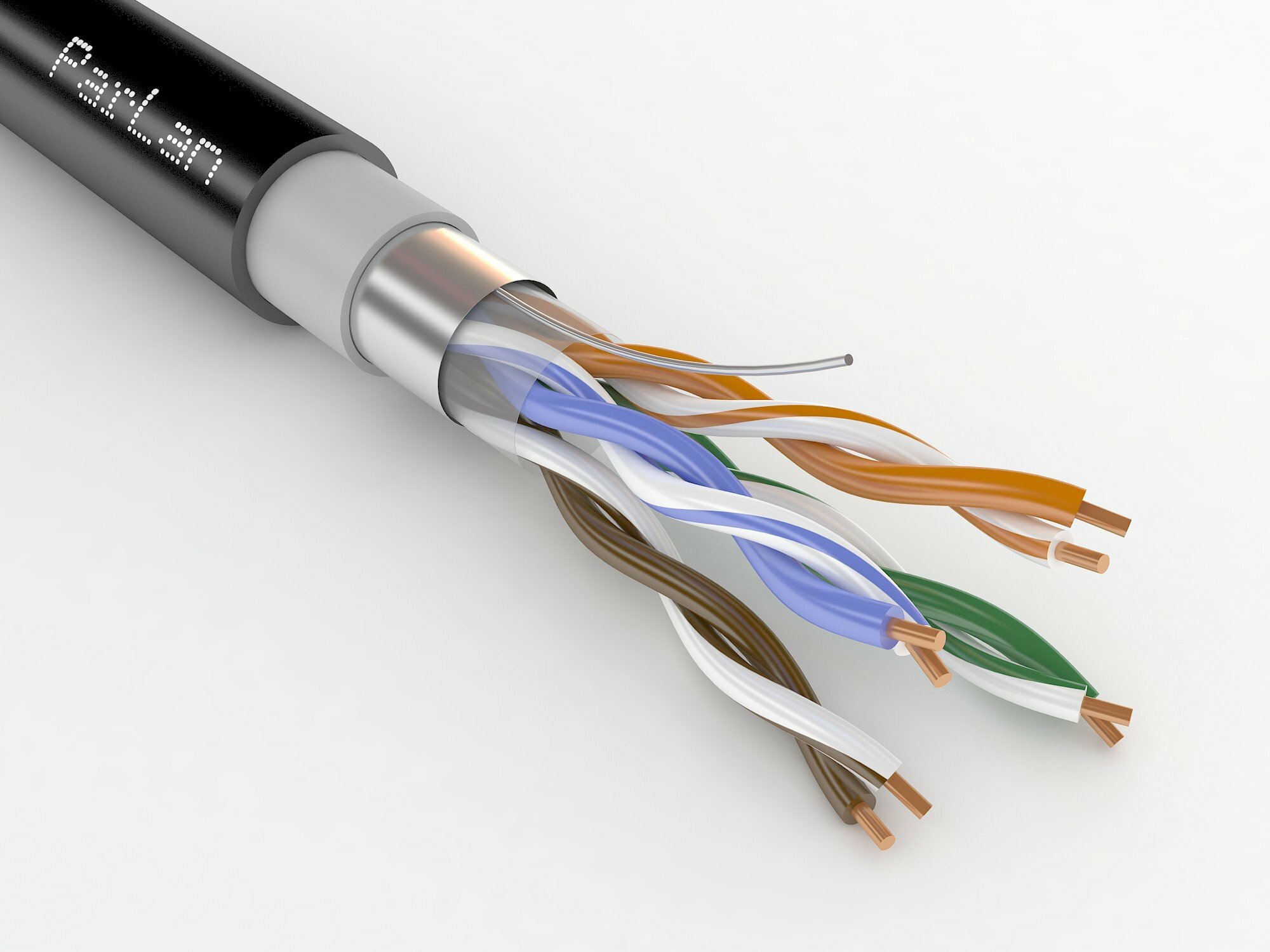 Кабель ParLan F/UTP Cat5e PVC/PE 4х2х0,52 для СКС и IP-сетей