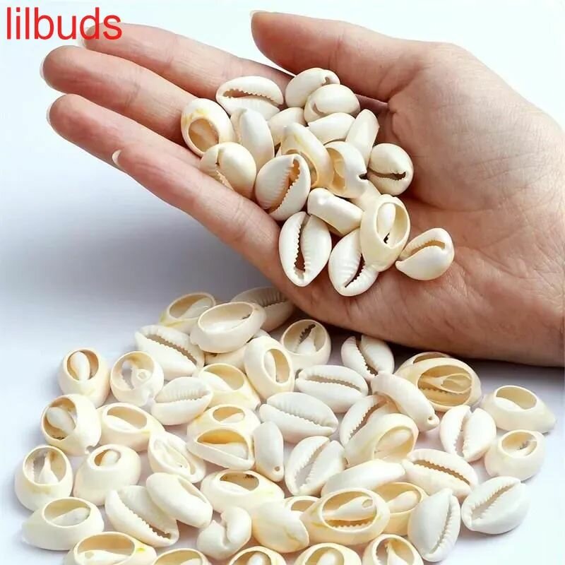 Акриловые бусины из морской ракушки, 50штуки