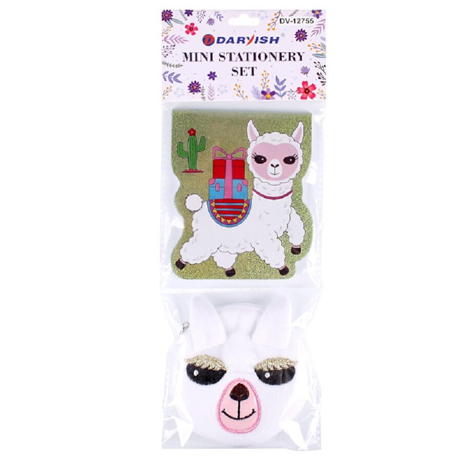 Канцелярский набор детский 'Лама' (блокнот А7, 48 листов, монетница), Darvish