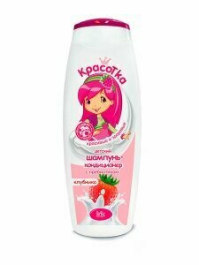 IRIS cosmetic Iris красотка шампунь-кондиционер с пребиотиком клубника 400мл
