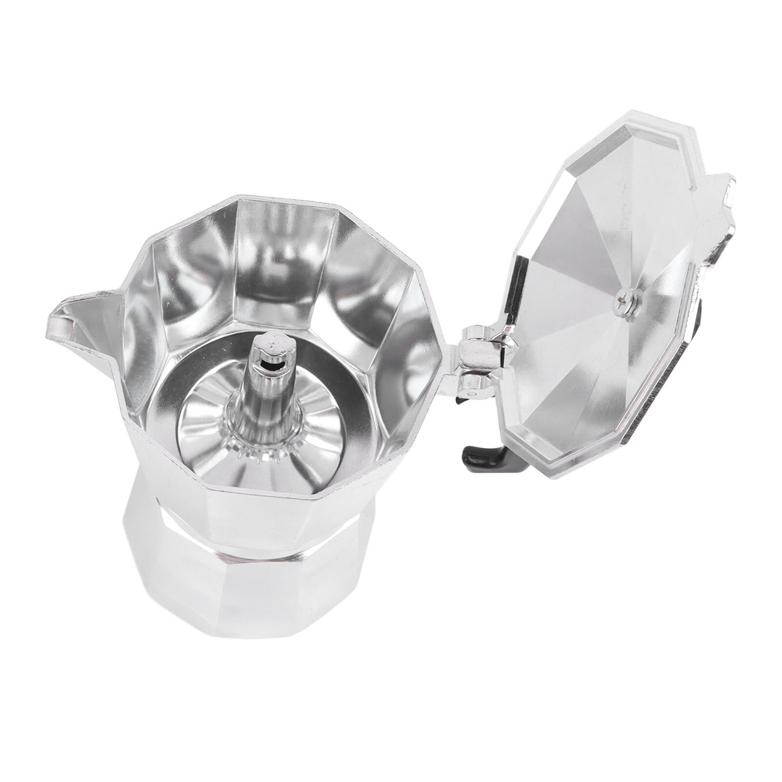 300 мл 10 унций 6 чашек Мока-горшок из алюминиевого сплава Мока-кофейник Портативная кофеварка для домашнего уличного кафе