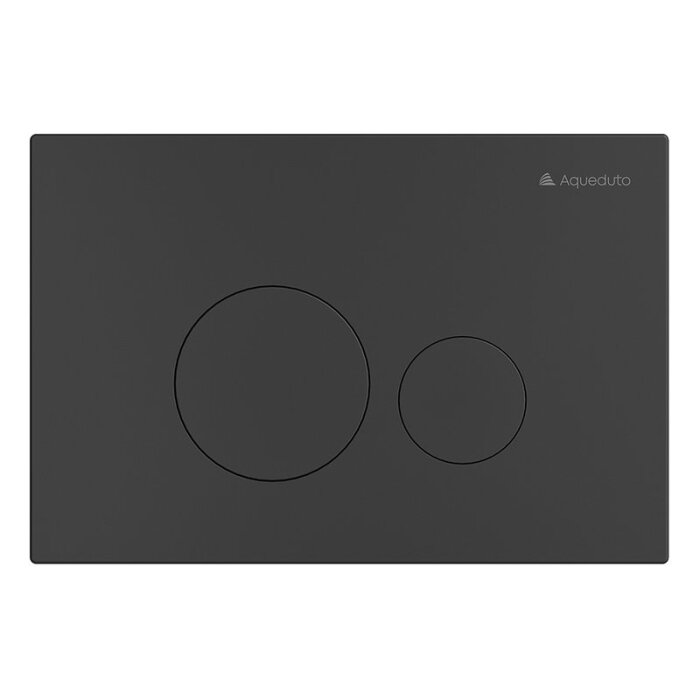 Кнопка смыва Aqueduto Circulo Novo CIR0240 черная матовая