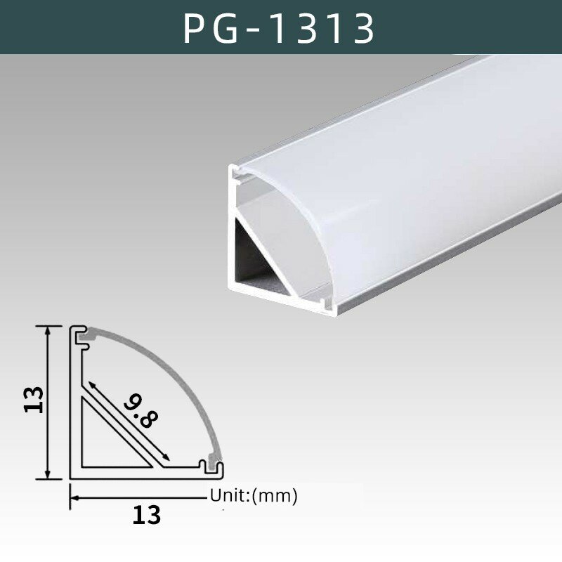 Светодиодная линейная лента с угловым алюминиевым профилем, встраиваемый линейный светильник, алюминиевый канал для