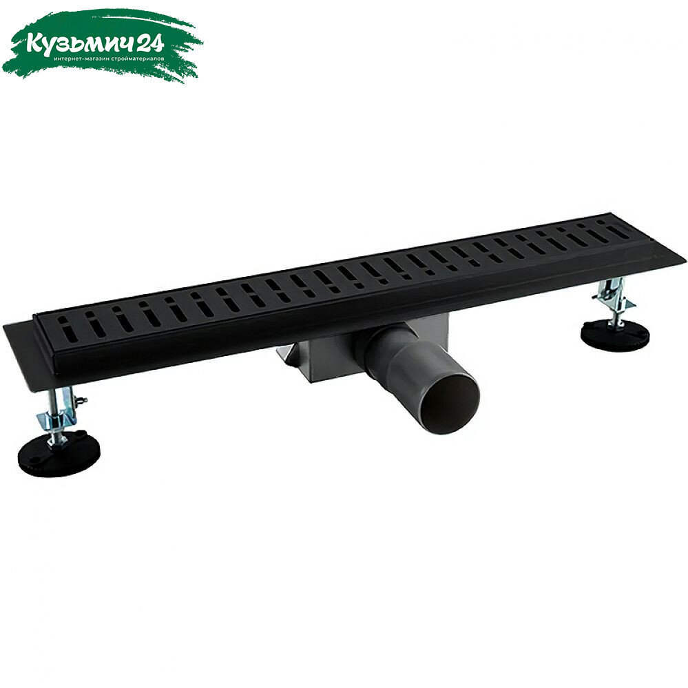Трап душевой Gappo G88007-36, 70х800 мм чёрный