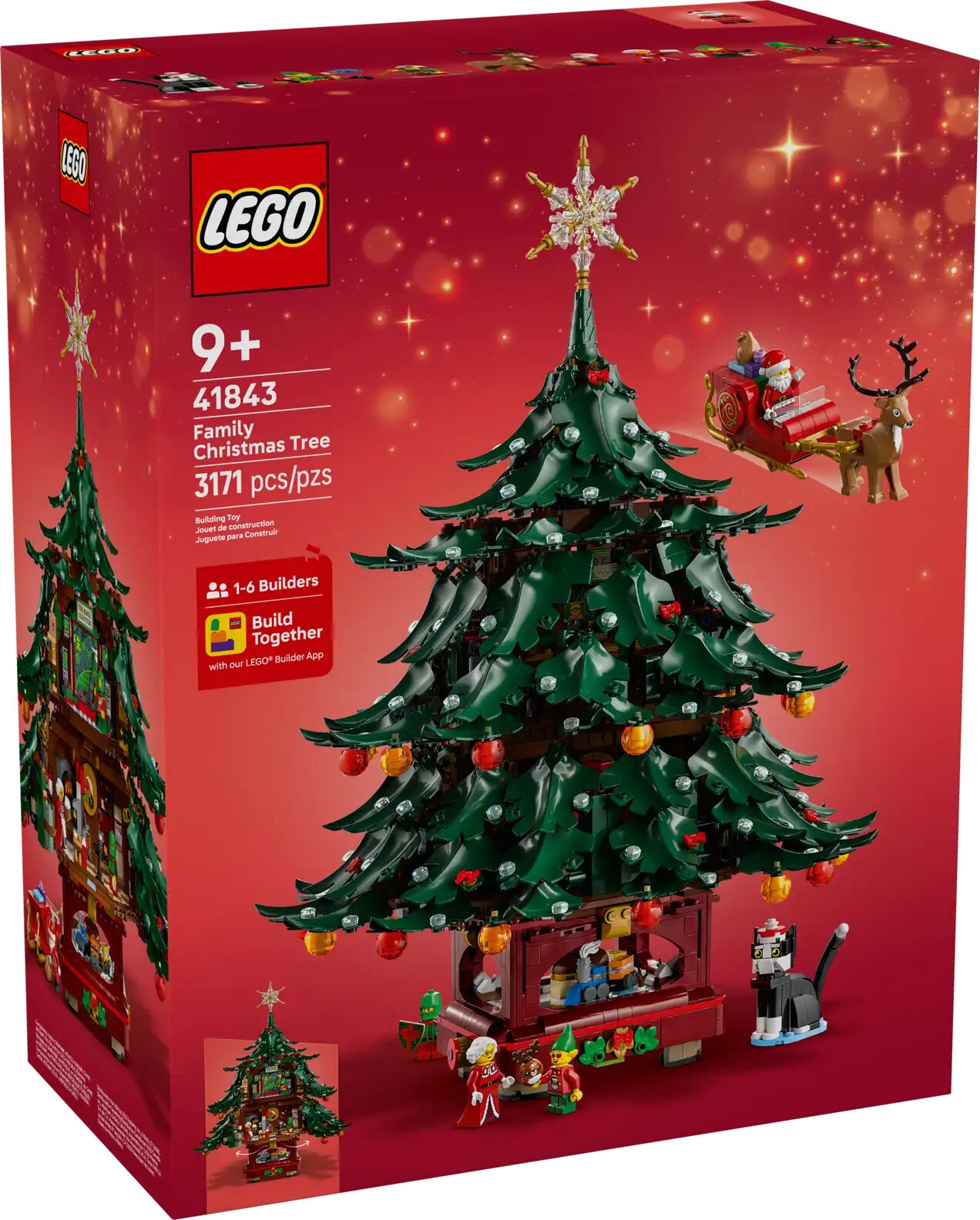 Конструктор Lego Icons "Family Christmas Tree", 41843, 3171 деталь
