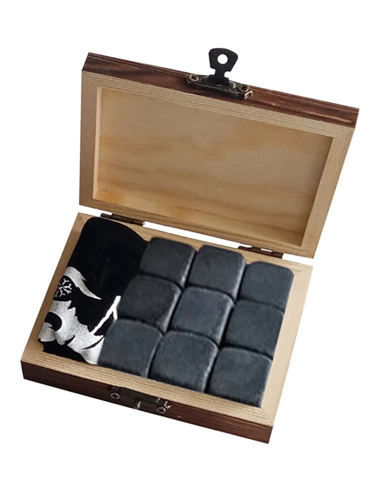 Набор охлаждающих камней для виски waasoscon Grey marble