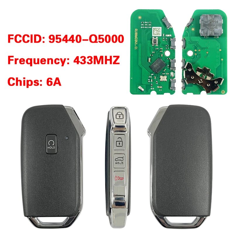 PN 95440-Q5410 Q5000 Q5010 Q5200 Q5400 Q5510 Q5700 Q5710 Q7000 Q5900 Q6000 Для KIA Seltos Smart Car Key Remote 433 МГц 6A Chip 95440-Q5000