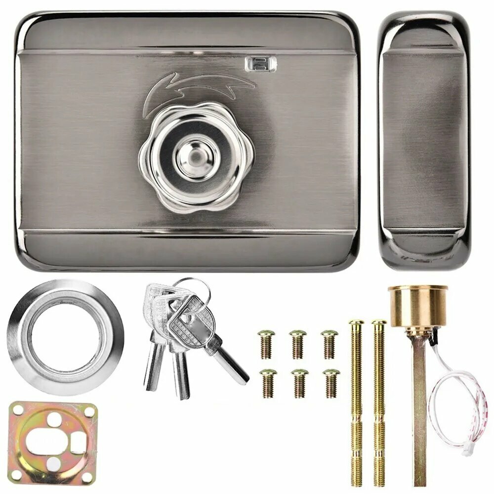 Система контроля доступа к двери, серебристая, умная, с функцией автоматической блокировки