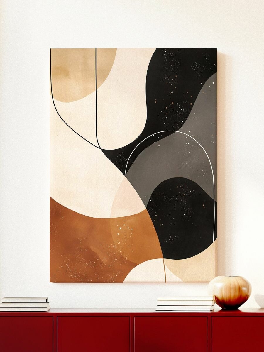 Картина на стену 50х70, Абстракция 44, интерьерная картина большая на холсте, декор для дома