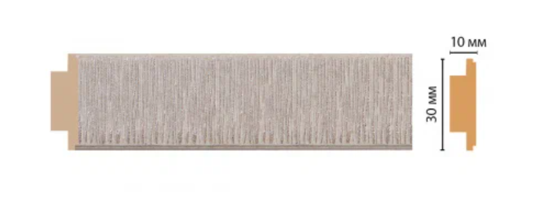Молдинг Decomaster 110-19 В30хШ10хД2400 мм / Декомастер.