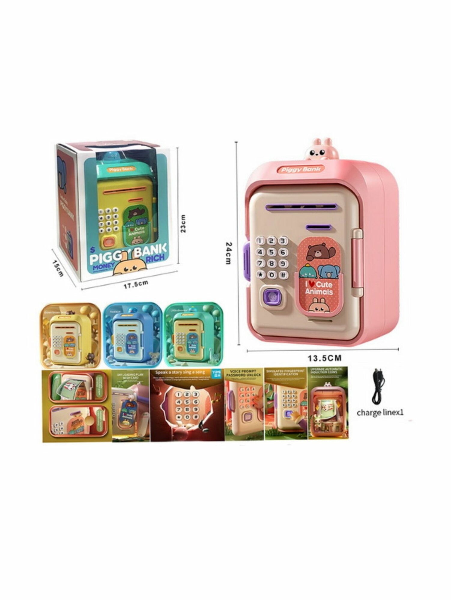 Развивающий игровой набор "Копилка-сейф"