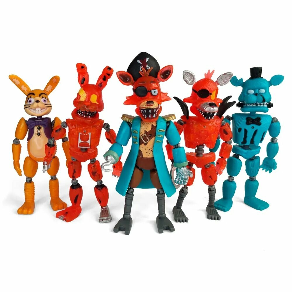 Игрушечные фигурки, вдохновленные игрой ужасов Пираты Фредди Набор из 5 игрушек