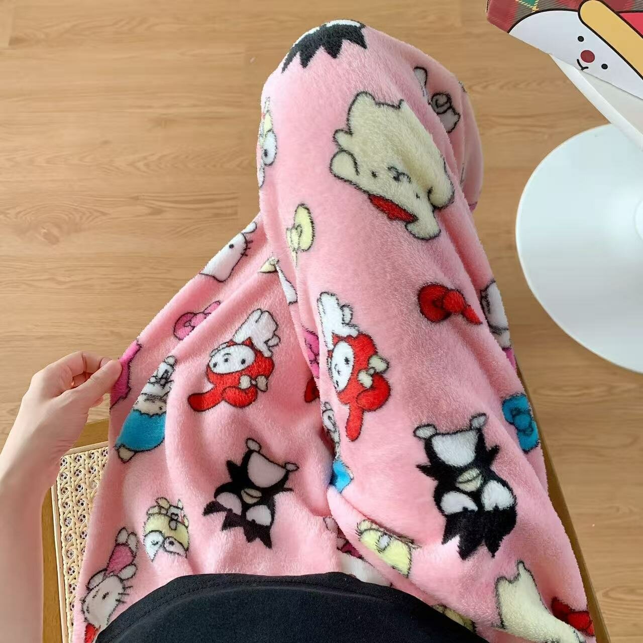 Пижамные штаны Sanrio Hello Kitty Y2k — милые теплые длинные фланелевые женские брюки для осени и зимы
