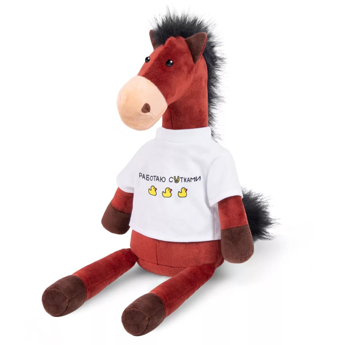 Игрушка MT-250224-30 Конь Рокки 30 см Maxitoys (коричневый), Игрушка 30 см