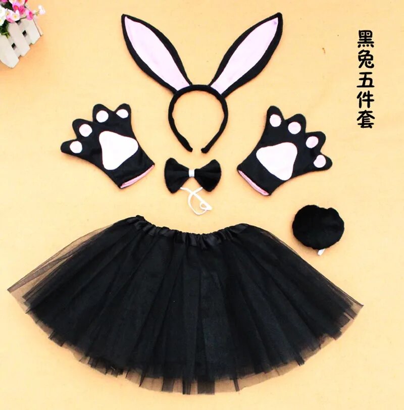 Детский костюм кролик KTLPARTY Черный, черный