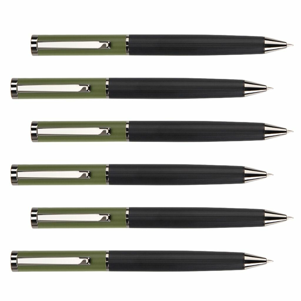 6 шт. Металлические ручки с черными чернилами 1.0 мм