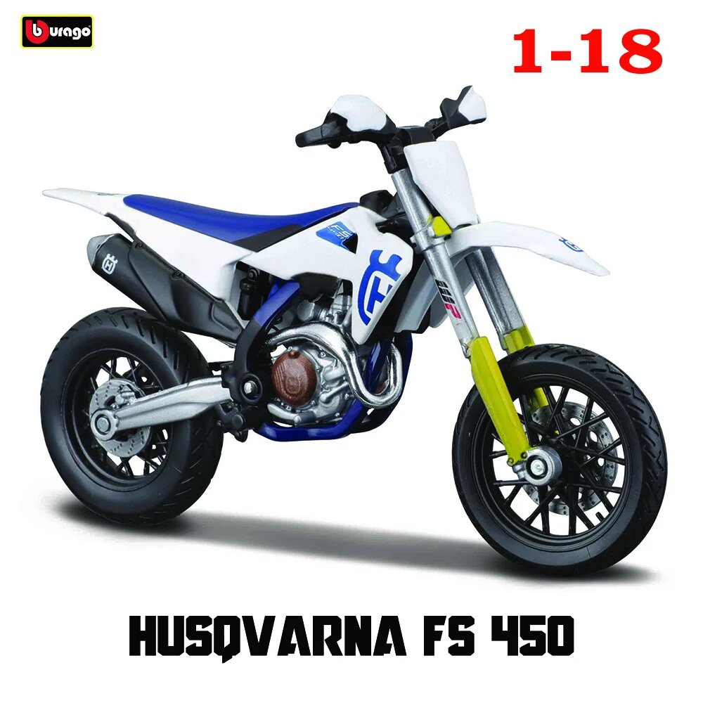 Bburago Масштаб 1:18 GASGAS RX450F 2023 Мотоцикл Husqvarna FS 450